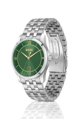 BOSS Principle Prestige Watch With Green Textured Dial