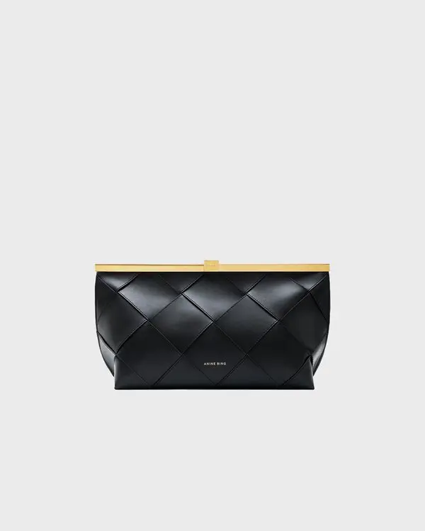 ANINE BING Clutch Anine Braided Leather