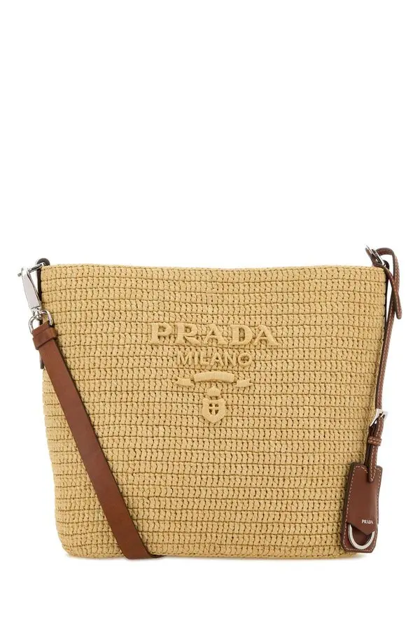 Prada Raffia Small Bucket Bag
