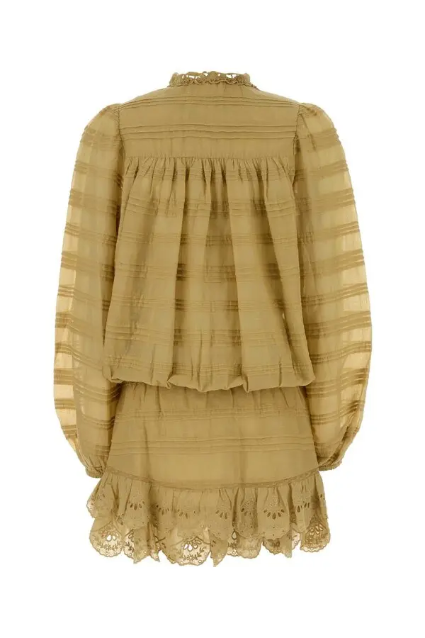 Isabel Marant Étoile Mustard Cotton Preya Mini Dress