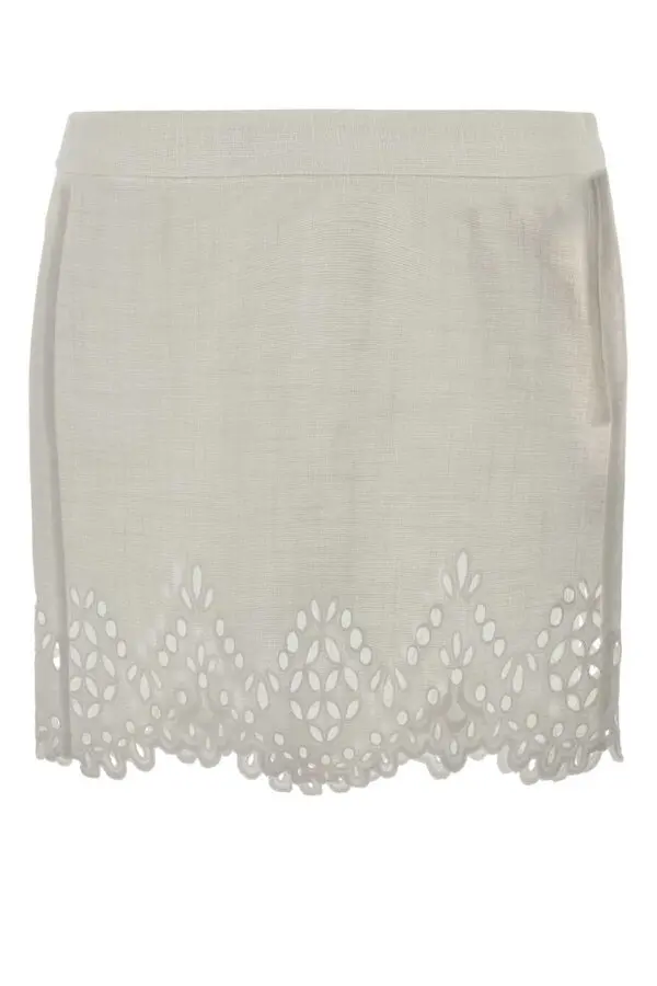 Isabel Marant Étoile Cotton Blouma Mini Skirt - White