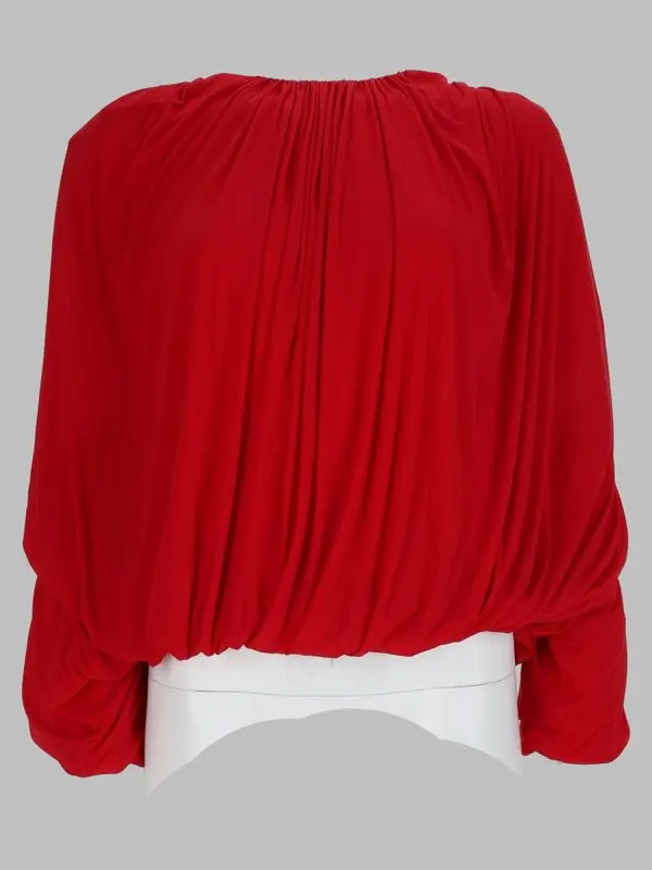 Magda Butrym Top Drappeggiato In Cupro