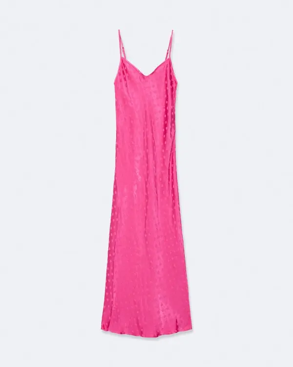 ALLSAINTS Bryony Polka-dot Viscose Midi Dress