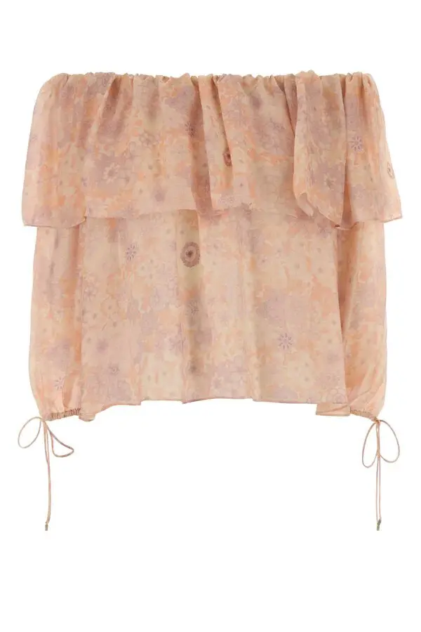 Chloé Printed Crepe Blouse - Multicolor
