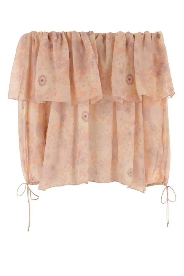 Chloé Printed Crepe Blouse - Multicolor