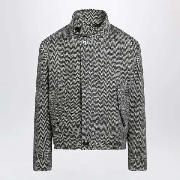 AMI Paris Padded Harrington Wool Jacket