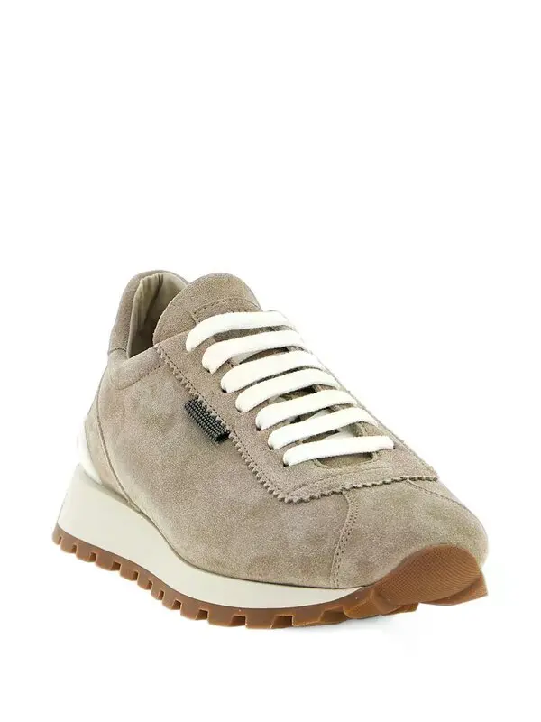 Brunello Cucinelli Suede Panelled Sneakers