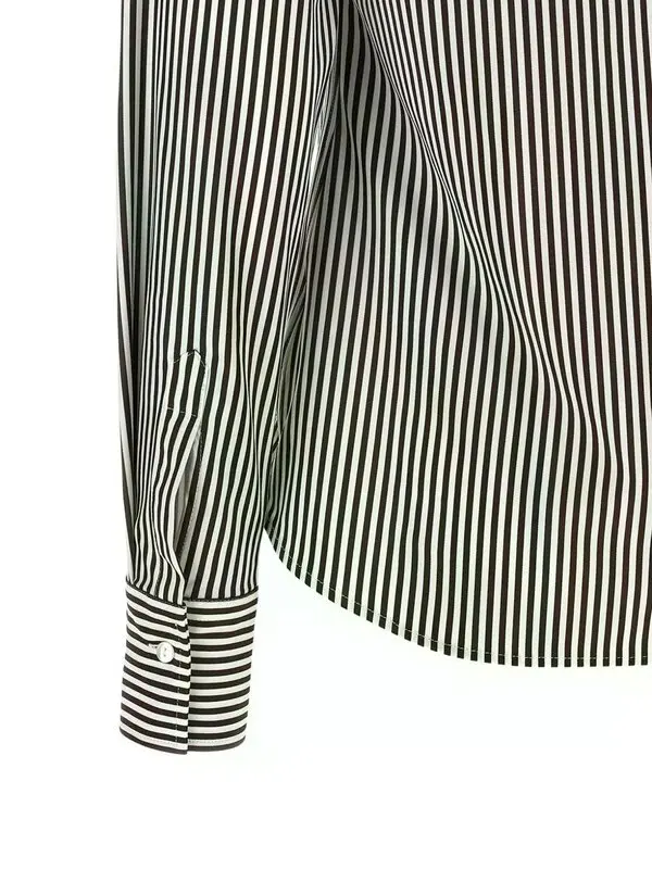 XACUS Striped Long-sleeve Blouse