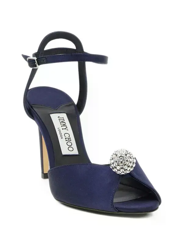 JIMMY CHOO Sacora Crystal-embellished Sandals