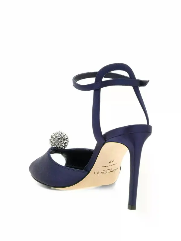 JIMMY CHOO Sacora Crystal-embellished Sandals