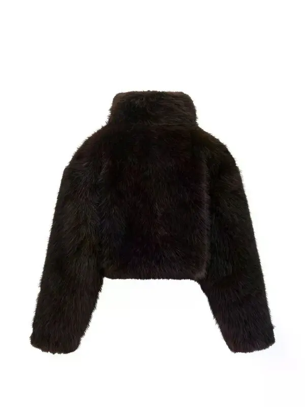 ROTATE BY BIRGER CHRISTENSEN Faux-fur Cropped Coat