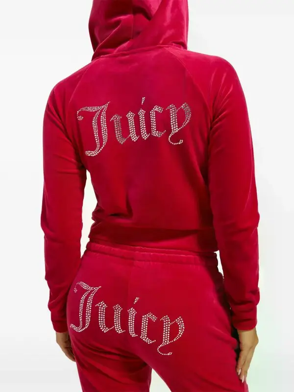Juicy Couture Diamanté Velour Hoodie