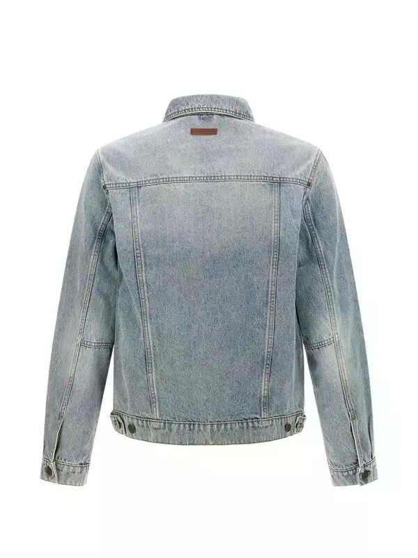 ENTIRE STUDIOS Faded-effect Denim Jacket - Blue