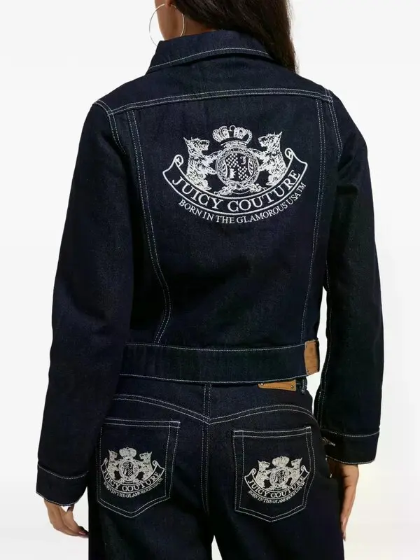 Juicy Couture Contrast-stitch Denim Jacket