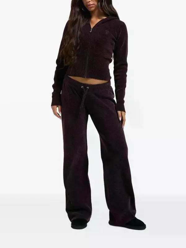 Juicy Couture Logo-embroidered Zip-up Hoodie