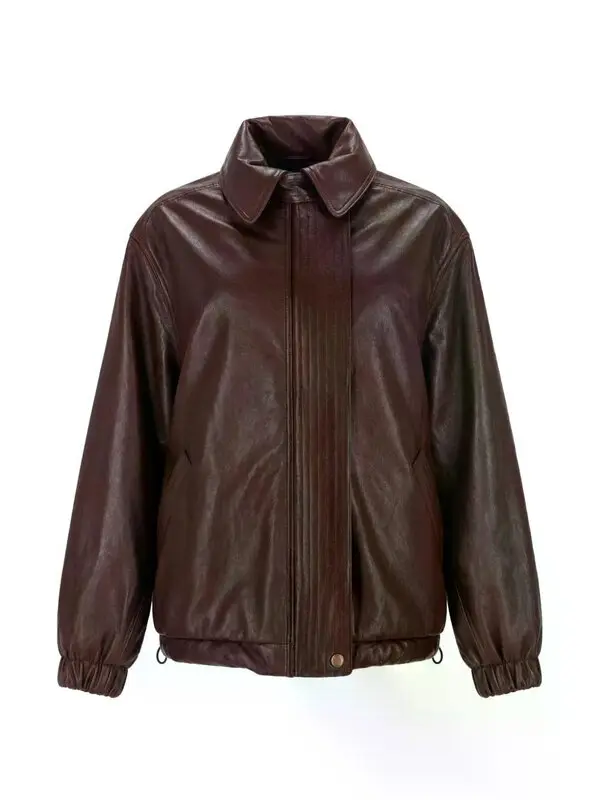 Magda Butrym Leather Bomber Jacket
