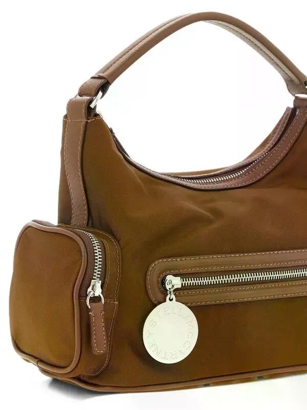 Stella McCartney Dartmoor Logo-charm Zip-pocket Crossbody Bag