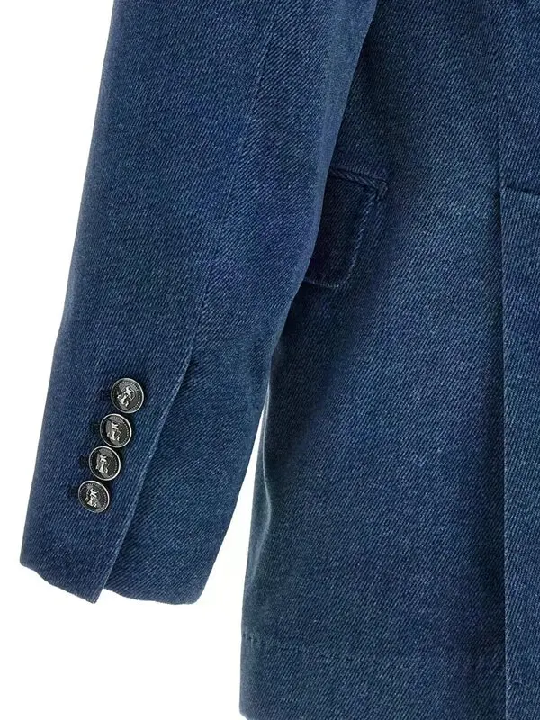 Brunello Cucinelli Peak-lapel Cotton Blazer
