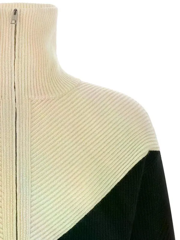 Kiton Ribbed-knit Panelled Sweater