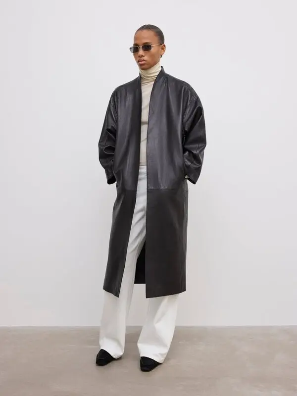 HOUSE OF DAGMAR Leather Coat