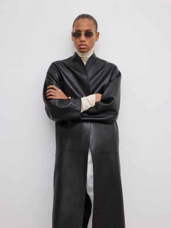 HOUSE OF DAGMAR Leather Coat