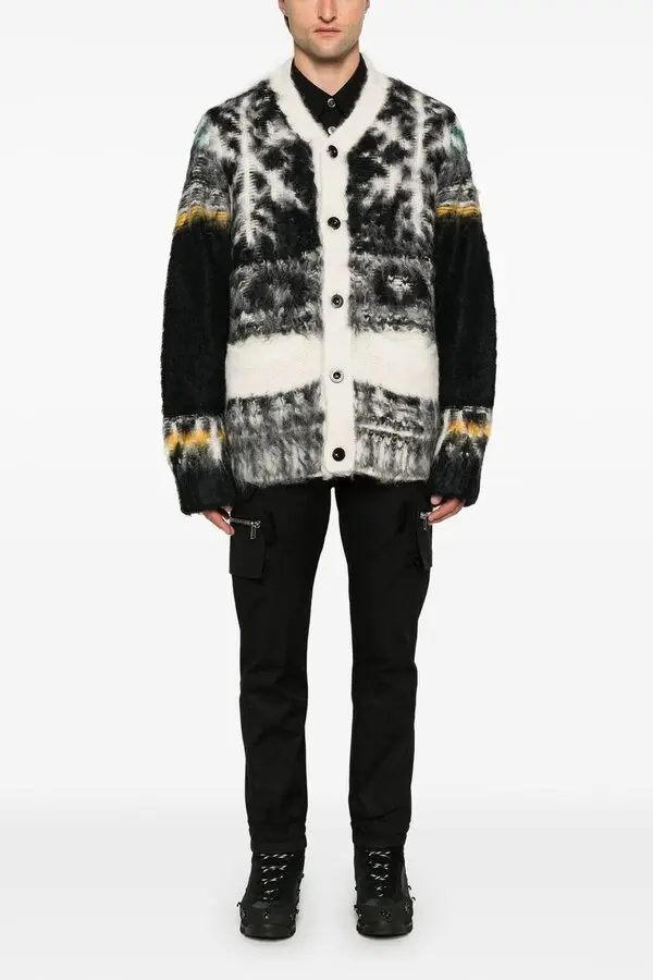 Sacai Cardigan 'pattern Knit