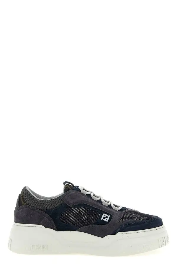 Fendi Sneaker With Chunky Embossed Sole