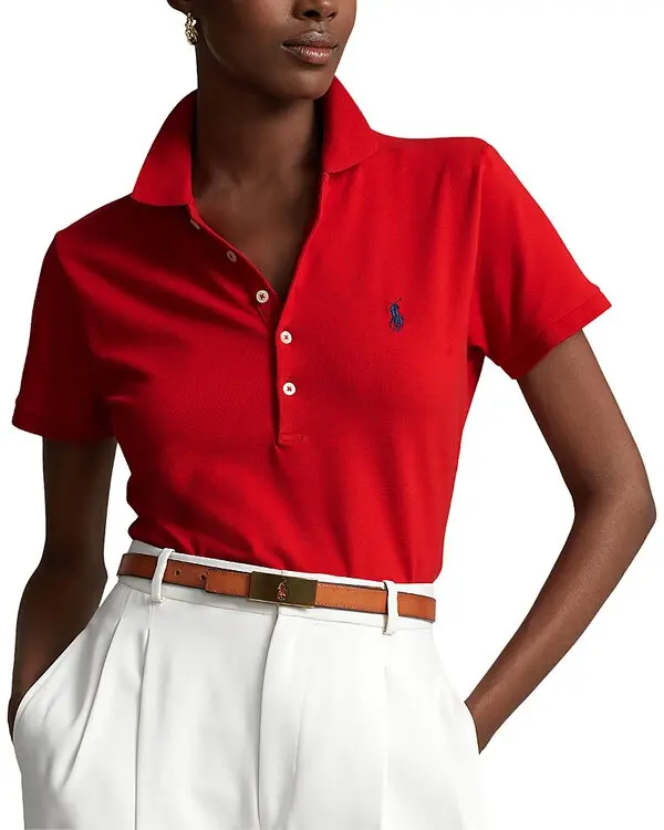 Polo Ralph Lauren Slim-fit Stretch Polo Shirt - Scarlet