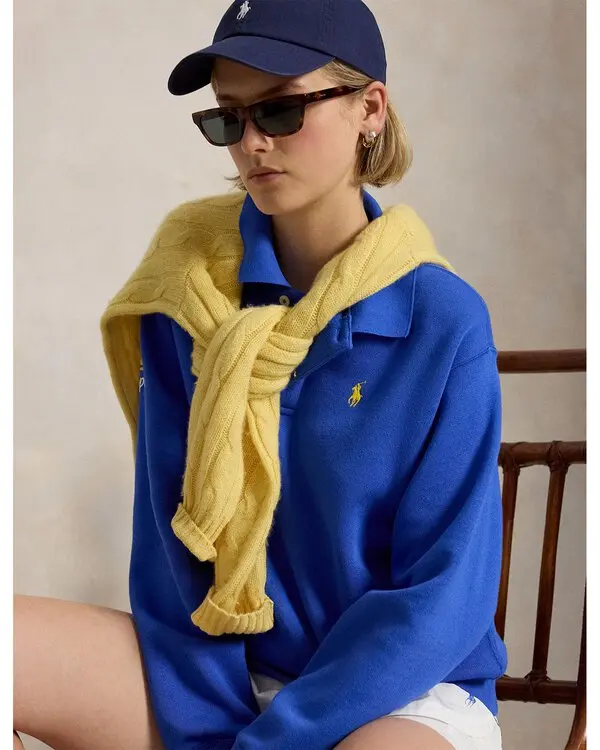 Polo Ralph Lauren Us Open Fleece Polo Shirt - Blue