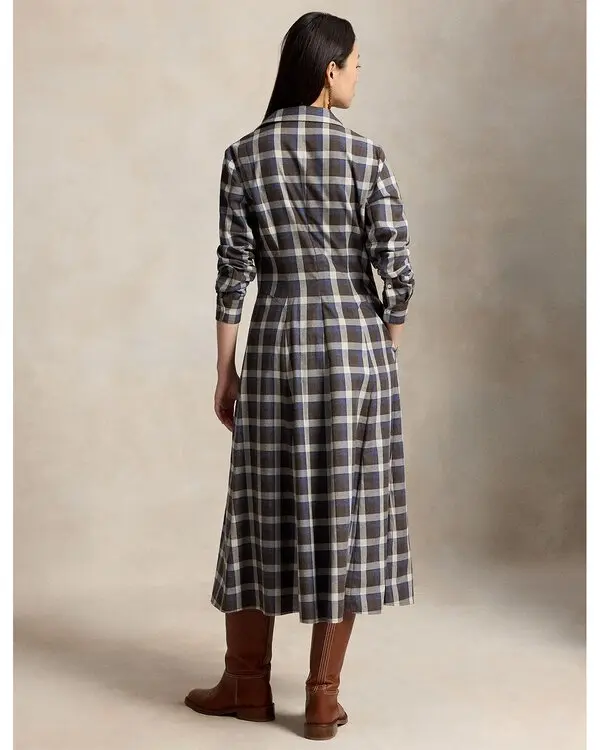 Polo Ralph Lauren Cotton Printed A Line Shirtdress