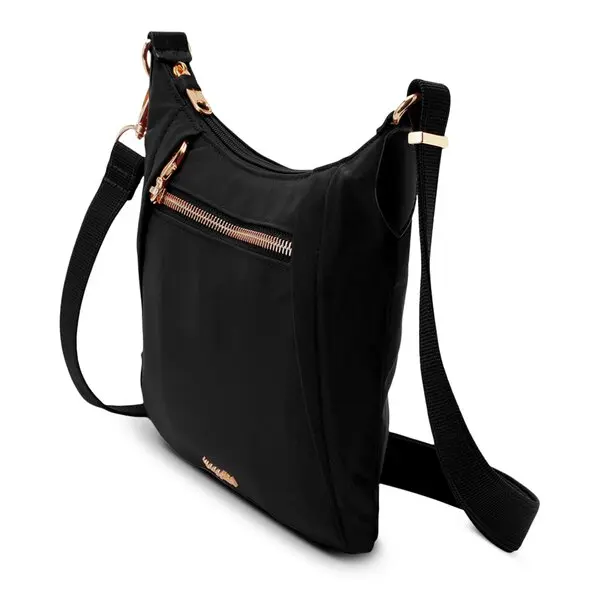BAGGALLINI Securtex Jet Set Anti Theft Mini Crossbody - Black