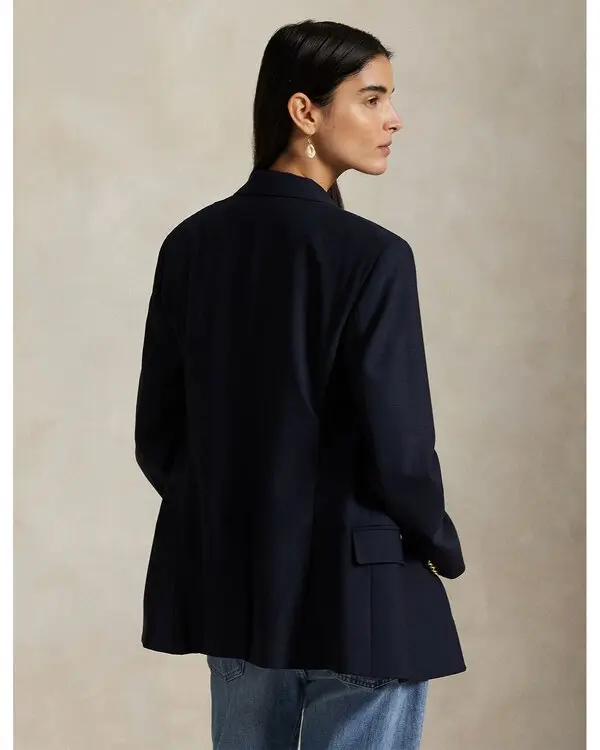 Polo Ralph Lauren Double Breasted Stretch Wool Blazer