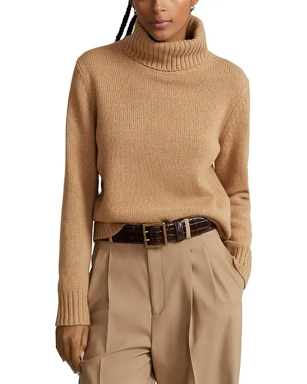 Polo Ralph Lauren Wool Turtleneck Sweater - Camel