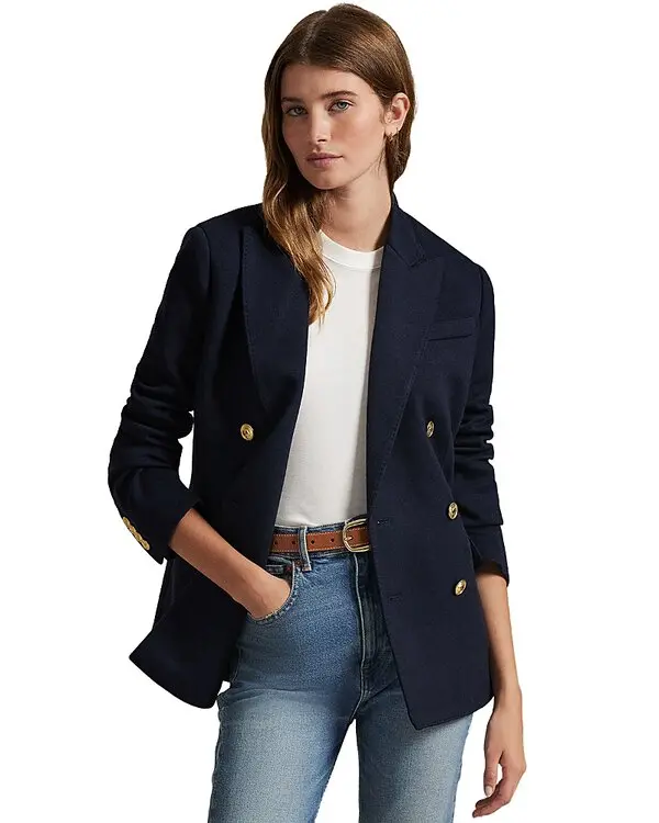 Polo Ralph Lauren Knit Double Breasted Blazer