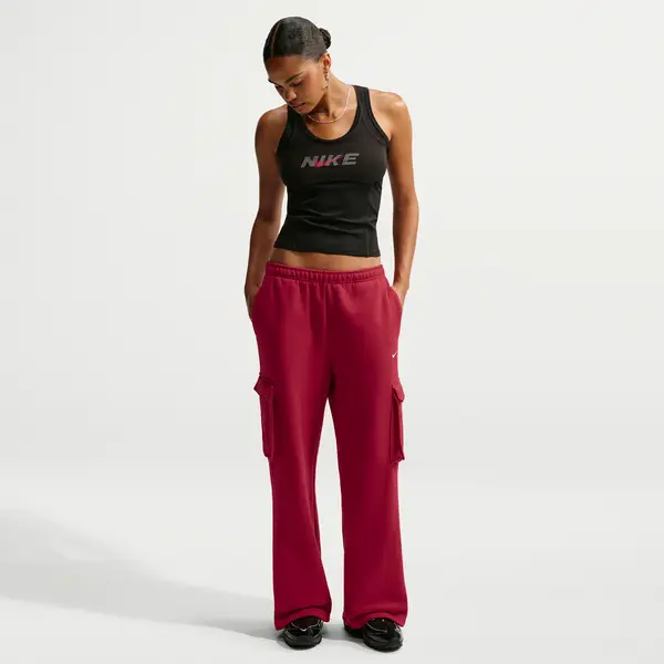 Nike Studio Fleece Medium Weight Oversized High-rise Cargo Pants
