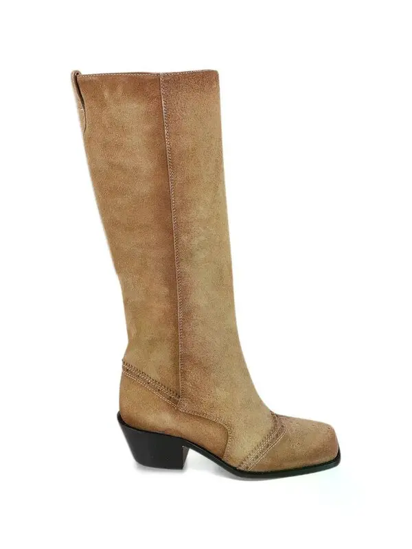 Ermanno Scervino Brogue-detail Leather Boots