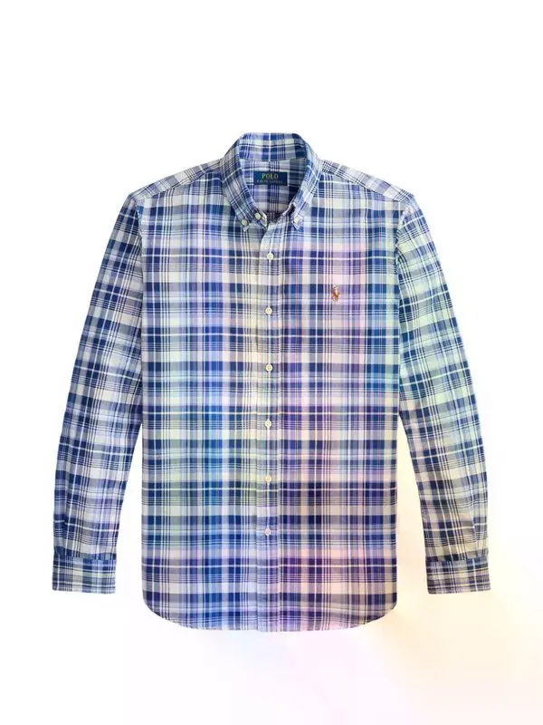 Polo Ralph Lauren Custom Fit Plaid Shirt - Blue