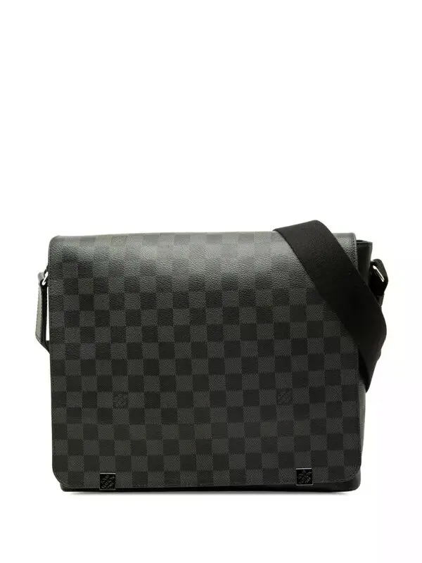 LOUIS VUITTON 2021-2026 Damier Graphite District Pm Crossbody Bag