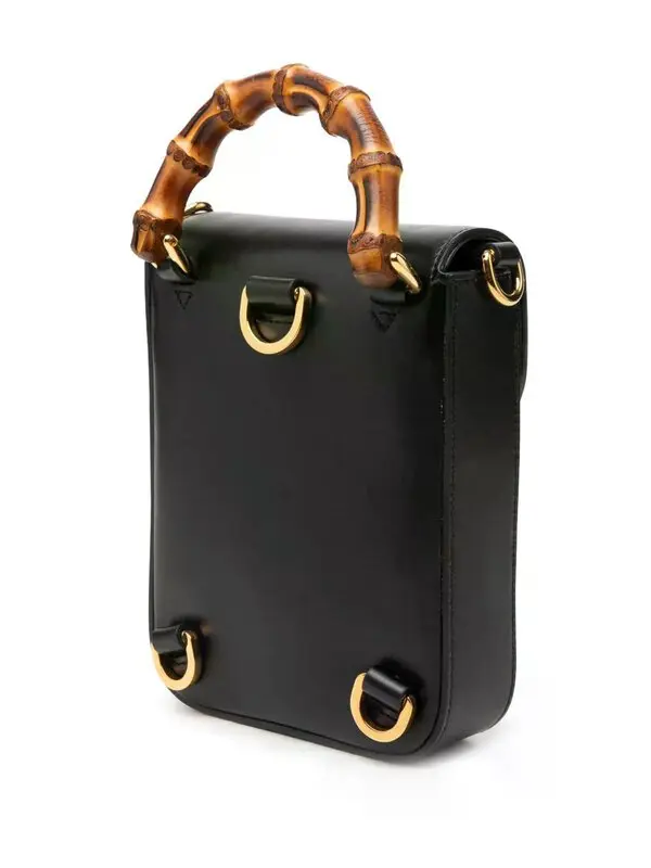 Gucci 2000-2015 Mini Calfskin Bamboo Top Handle Bag Satchel