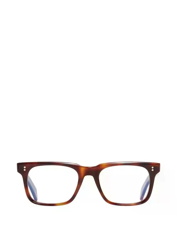 CUTLER & GROSS Tortoiseshell-effect Rectangle-frame Glasses