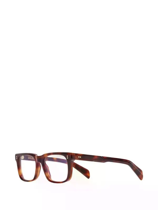 CUTLER & GROSS Tortoiseshell-effect Rectangle-frame Glasses