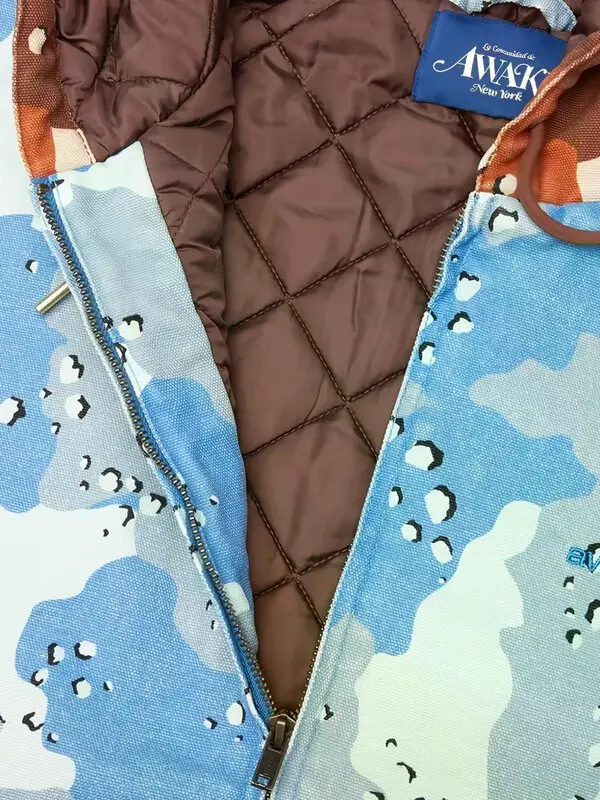 AWAKE NY Camouflage-print Hooded Jacket
