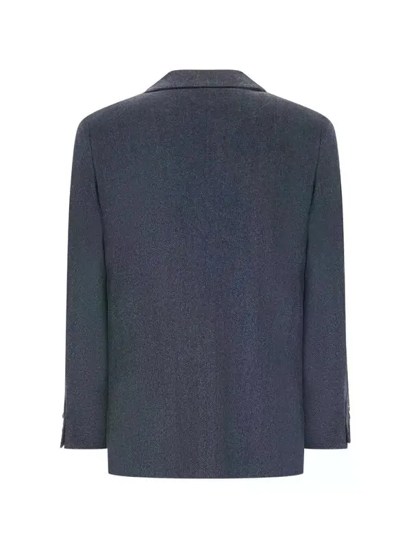 Corneliani Herringbone-pattern Single-breasted Blazer