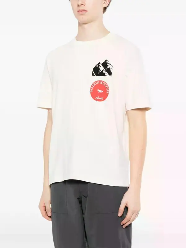 Maison Kitsuné Logo-embroidered T-shirt