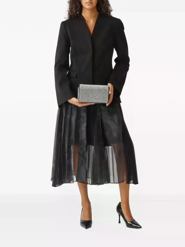 MEIMEIJ Pleated-skirt Blazer Midi Dress