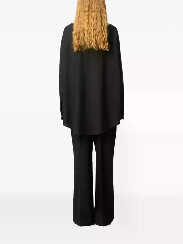 AMI Paris Scarf-detail Wool Top