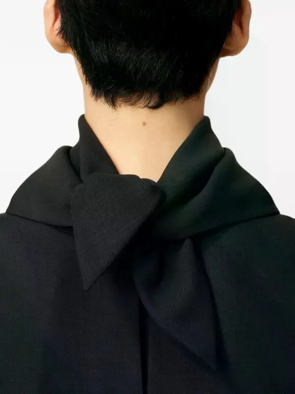 AMI Paris Scarf-detail Wool Top
