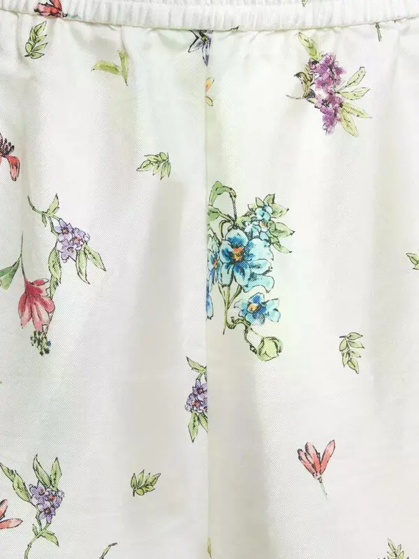 Dior Floral-print Pajama Shorts
