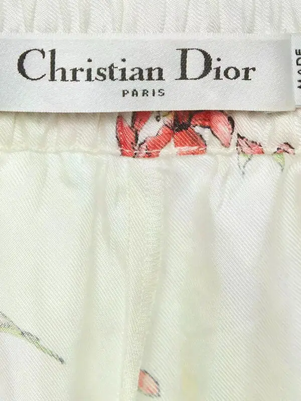 Dior Floral-print Pajama Shorts
