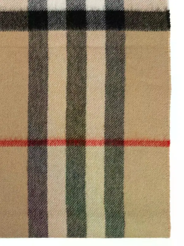 Burberry Checkered Cashmere Scarf